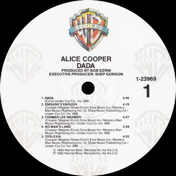 Dada Discography - Alice Cooper eChive